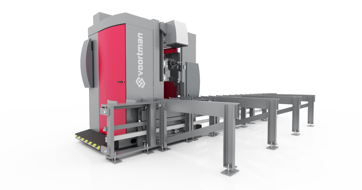 Voortman V600 | Beam drilling on a small… | Voortman Steel Machinery